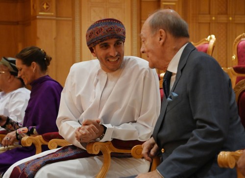 His Highness Sayyid Bilarab bin Haitham Al Said and Prince Amyn Aga ...